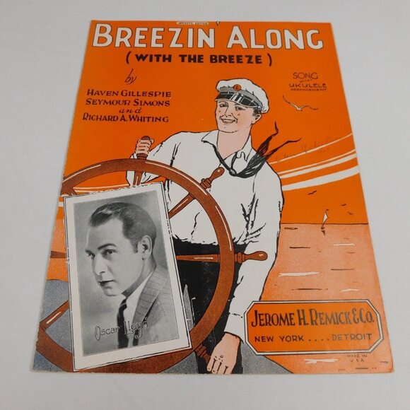 Other | Breezin Along 1926 Sheet Music Operatic Ed Piano Ukulele Vocal ...
